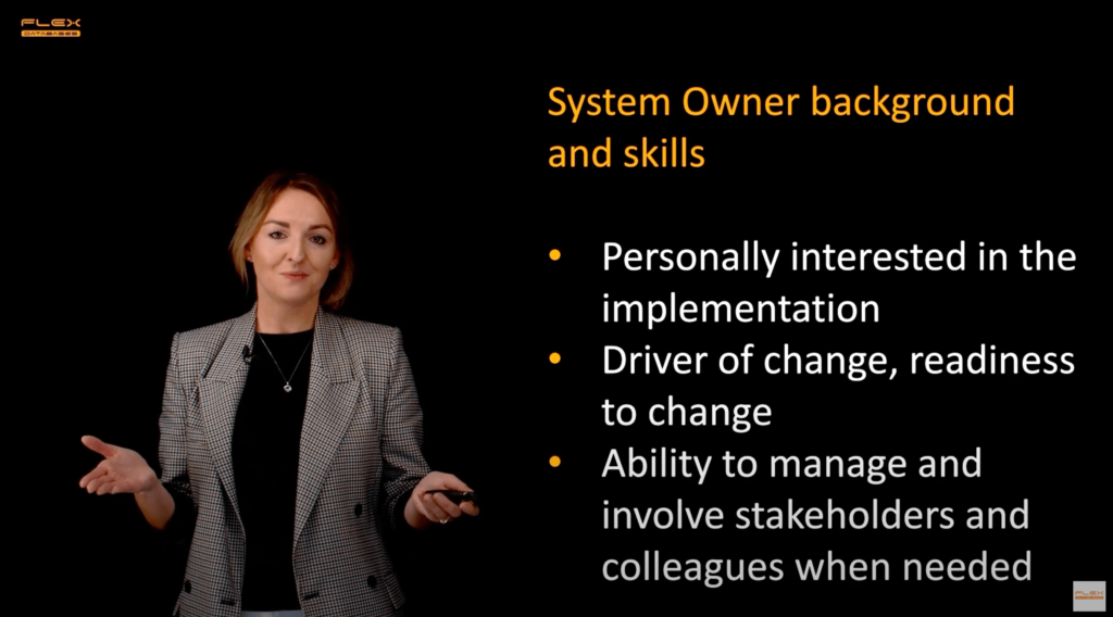 System Owner – a key to successful system implementation - Flex Databases